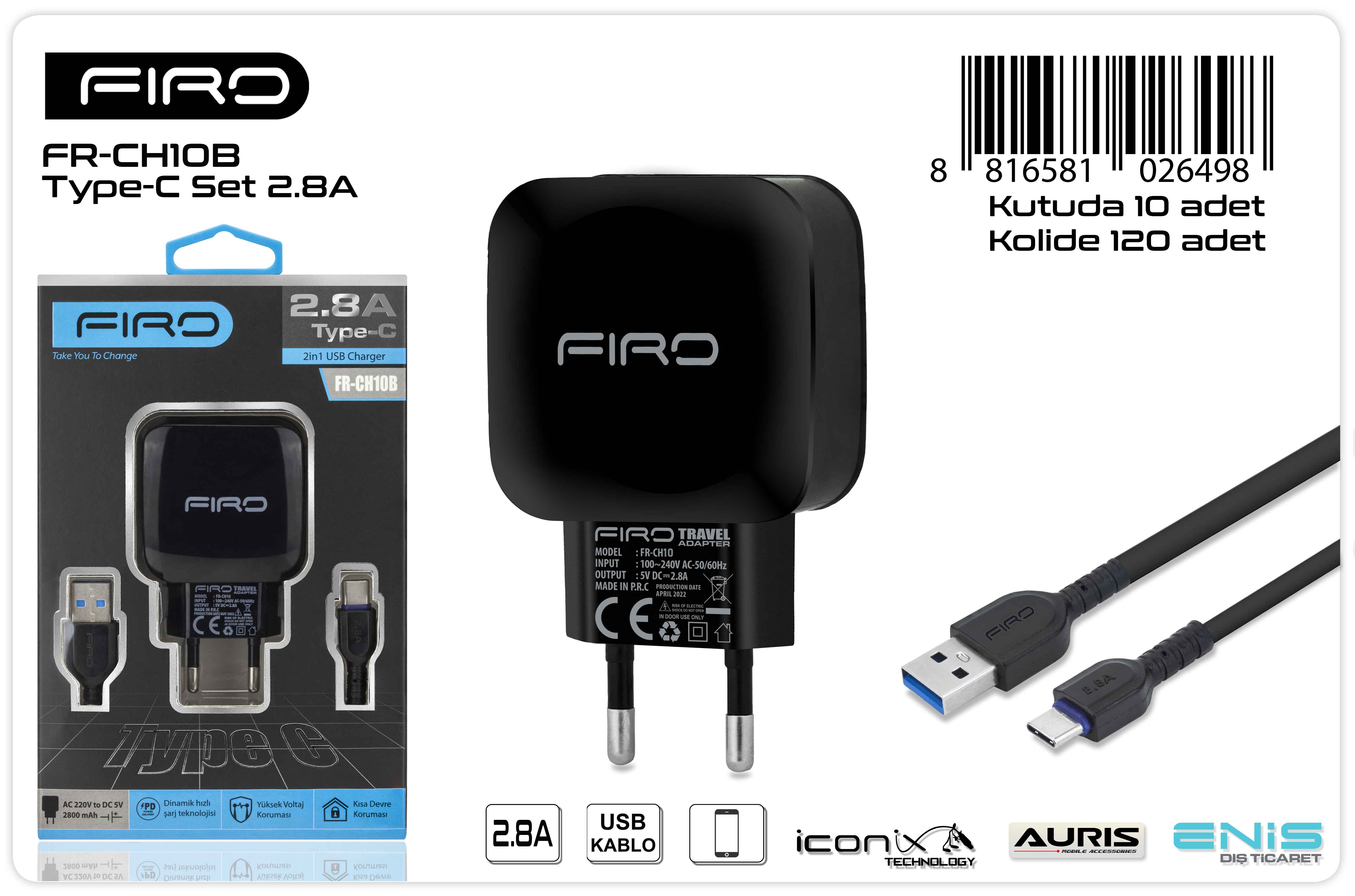 FR-CH10B/2.8A Type-C Set